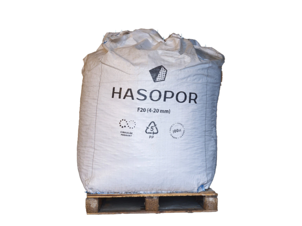 Hasopor skumglas F60H-SS (10-60mm) i storsäck 1,5m³ (st) - Hasopor